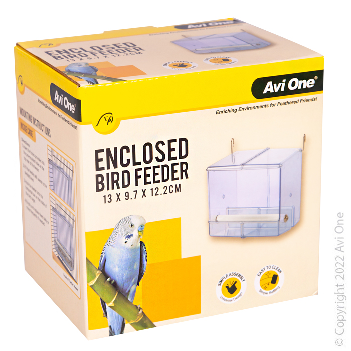 Avi One Enclosed Bird Feeder | Bird Cages NZ